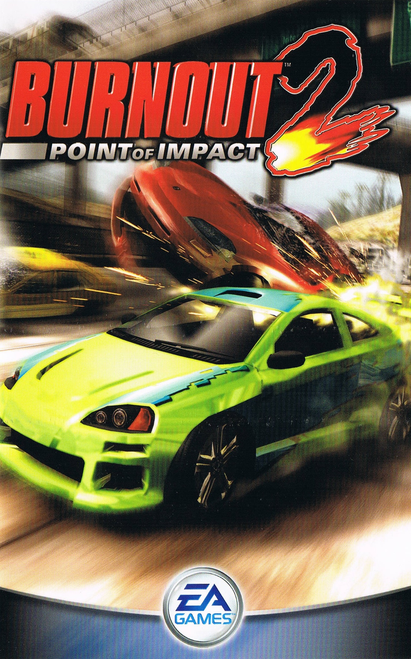 Burnout 2: Point of Impact (video game, arcade racing, racing wheel ...