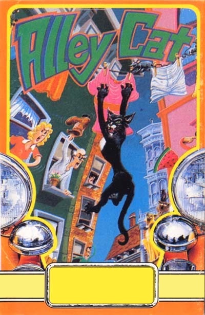 Alley Cat (video game, single-screen platformer, cats, side view ...