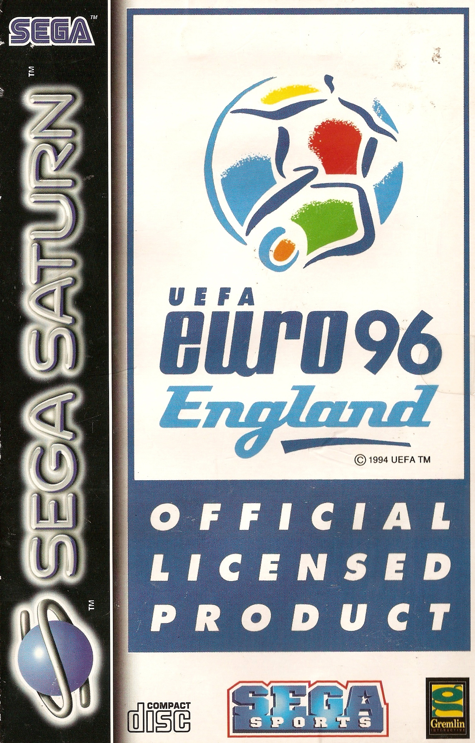 UEFA Euro 96 England (video game, Saturn, 1996) reviews & ratings ...