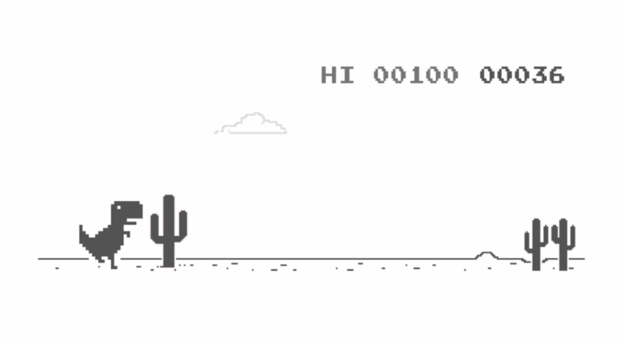 Chrome Dino (video game, dinosaur, endless runner, high score, side ...