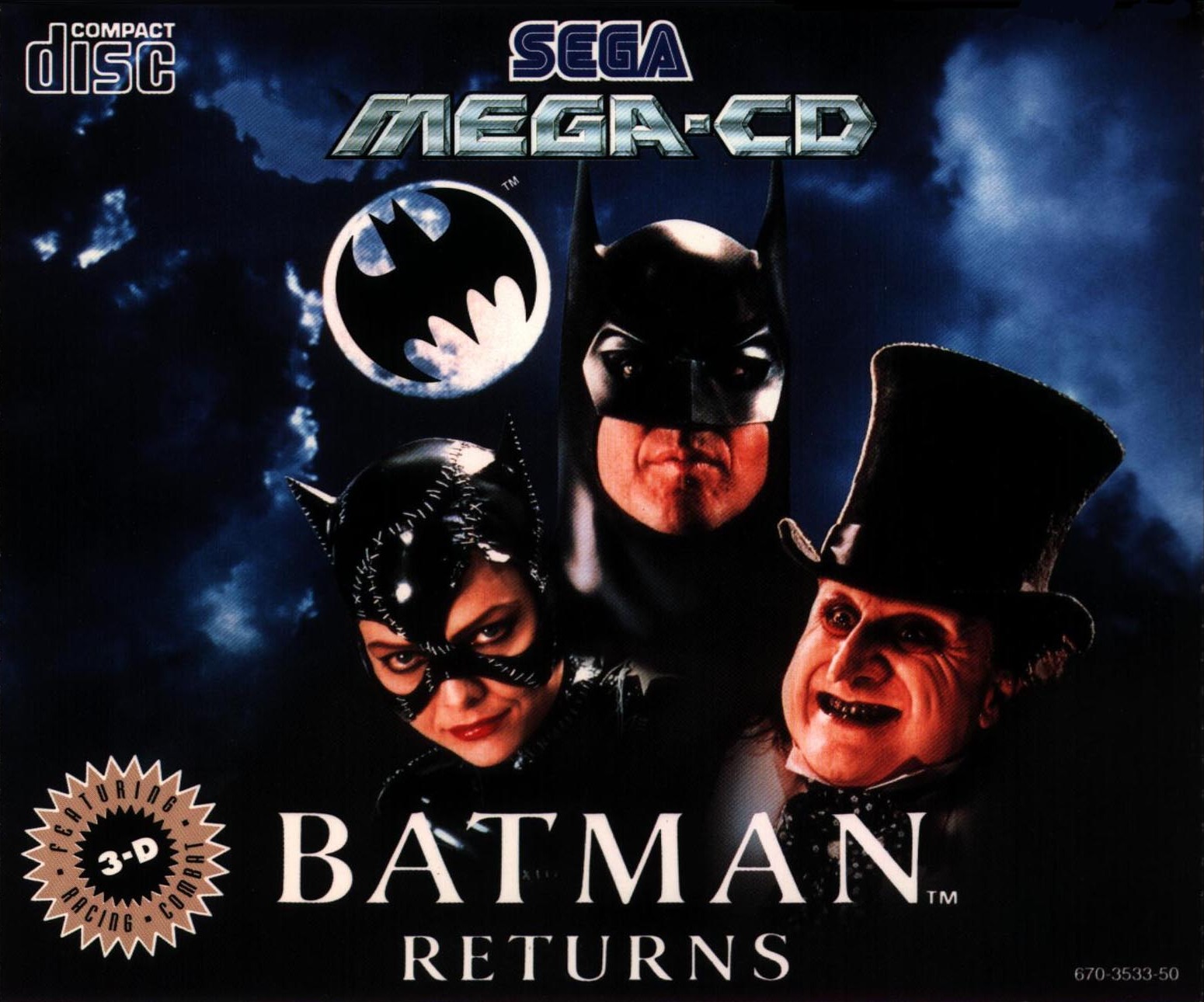 Batman Returns [Sega Mega Drive/Genesis] (video game, Sega CD/Mega CD, 1993) reviews & ratings ...