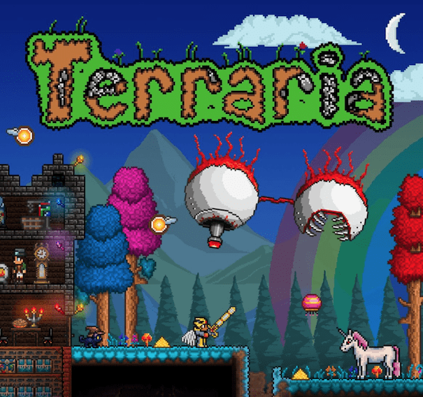 Terraria (video game, sandbox, fantasy, 2D platformer, side scroller ...