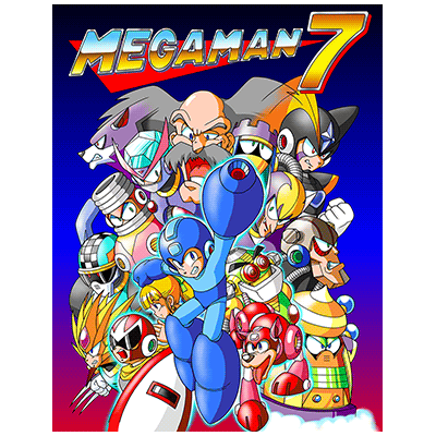 Mega Man 7 (video game, 2D platformer, science fiction, robot, boss ...