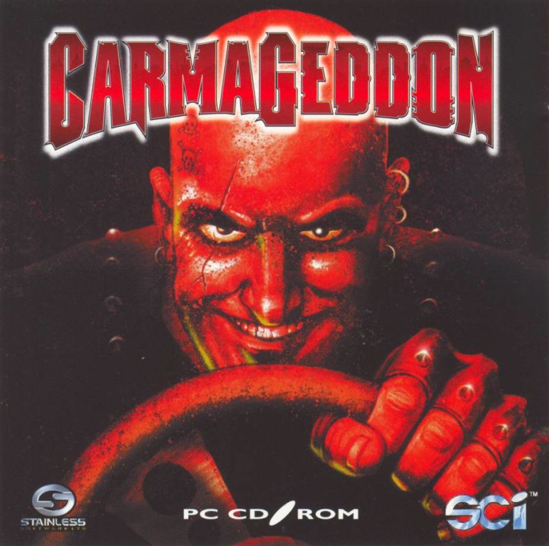 Carmageddon (video game, car combat, racing, first-person, third-person ...