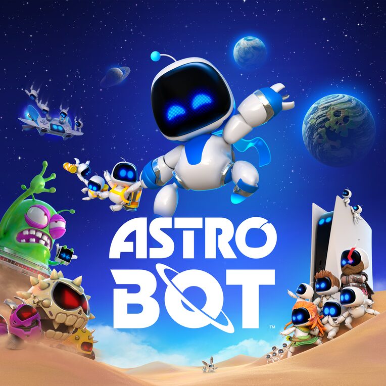Astro Bot (video game, 3D platformer, collect-a-thon platformer, robot ...
