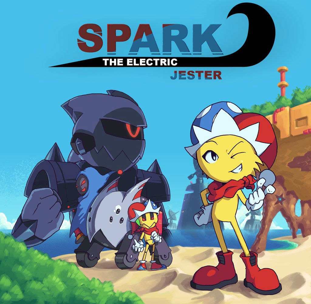 Spark the Electric Jester (video game, 2D platformer, science fiction ...