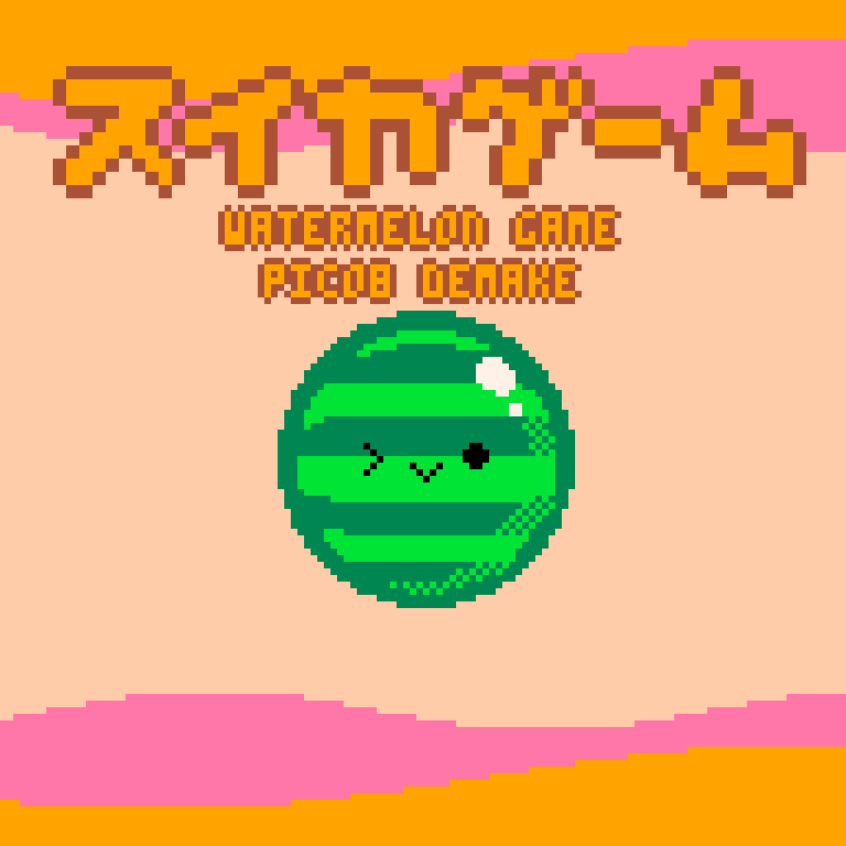 Suika Game Demake (video game, physics puzzle, merge, high score, pixel ...