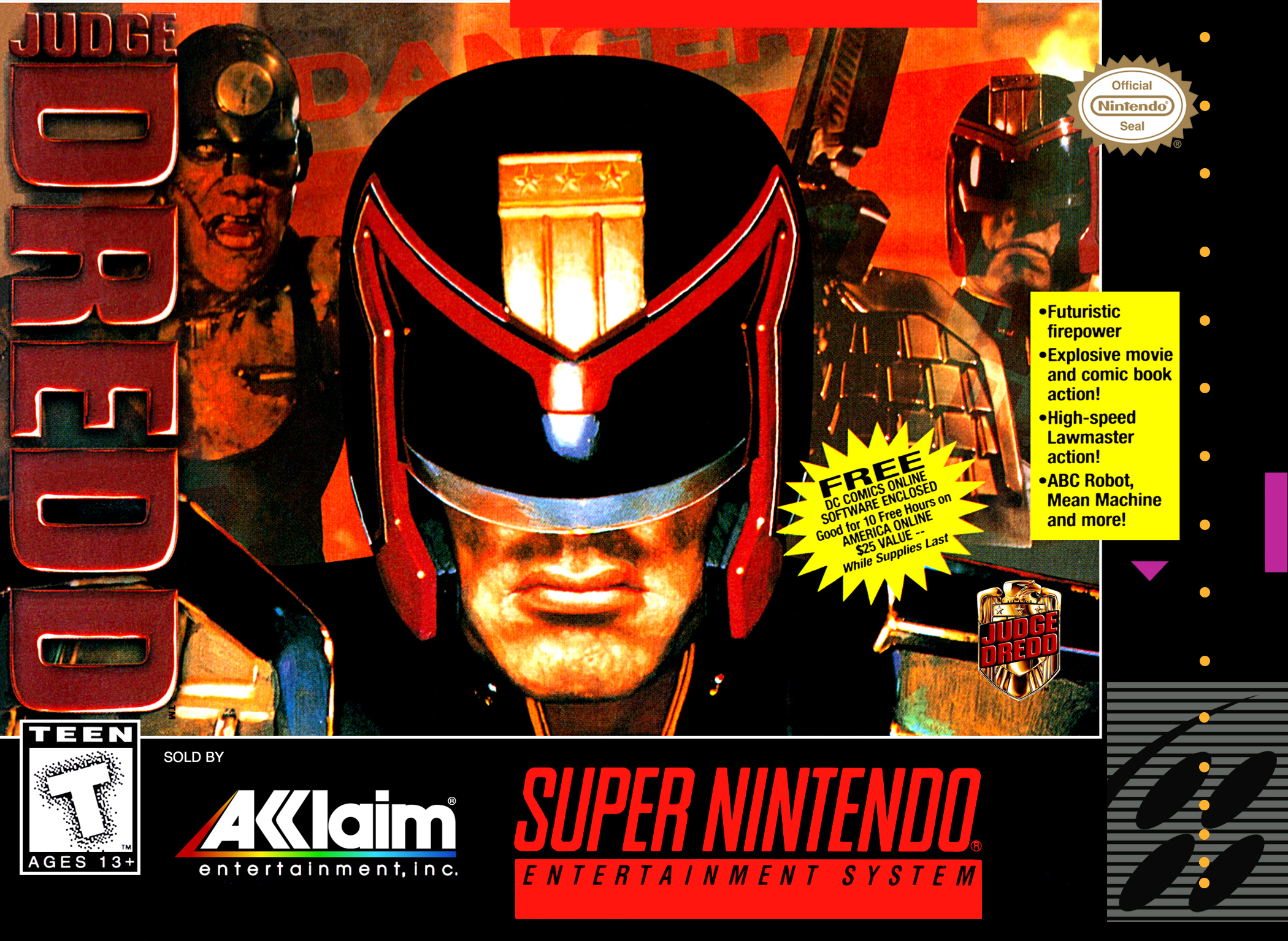 Judge Dredd (video game, SNES, 1995) reviews & ratings - Glitchwave ...