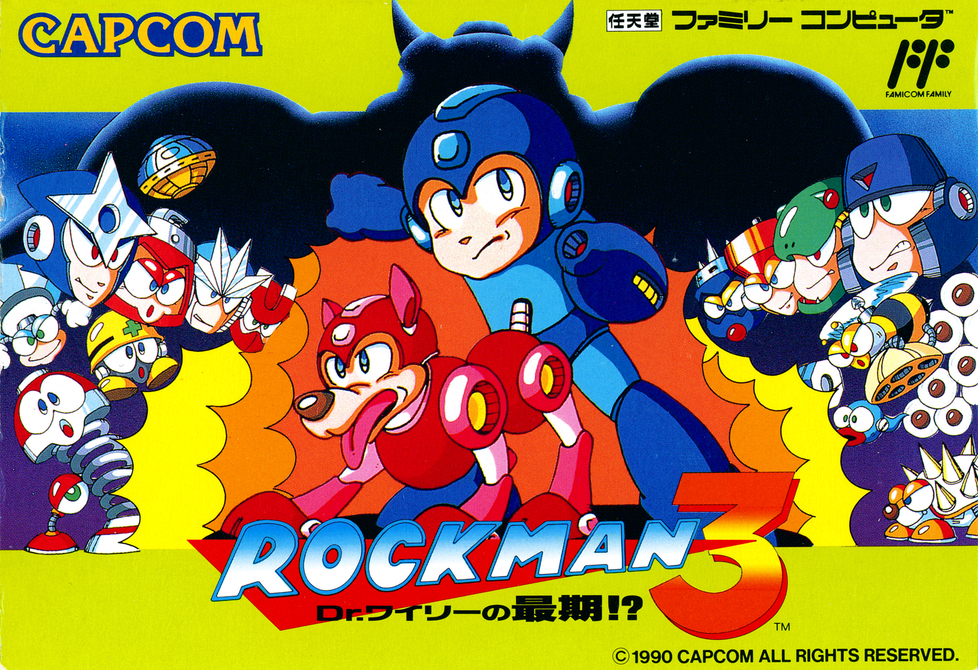 Mega Man 3 (video game, 2D platformer, science fiction, robot, side ...