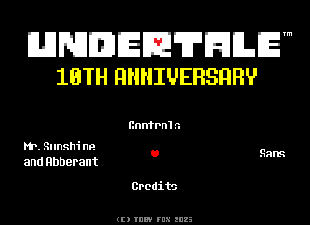 Undertale 10th Anniversary (video game, 2D platformer, turn-based RPG, turn-based, boss fight ...