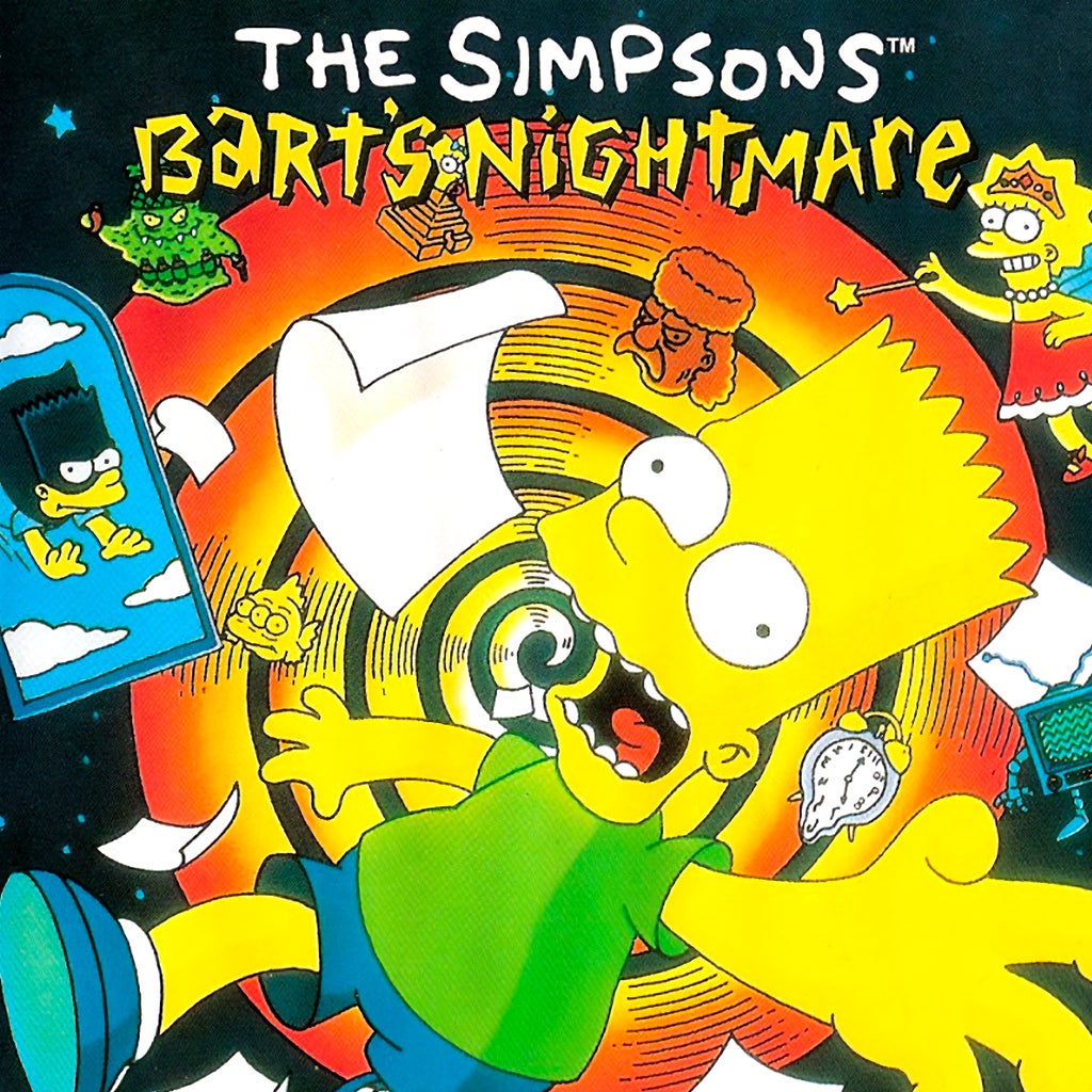 The Simpsons: Bart's Nightmare (video game, 2D platformer, surrealism ...