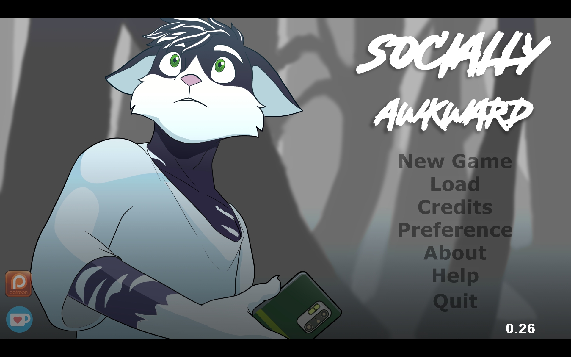 Socially Awkward (video game, furry, LGBT, visual novel, romance, slice ...