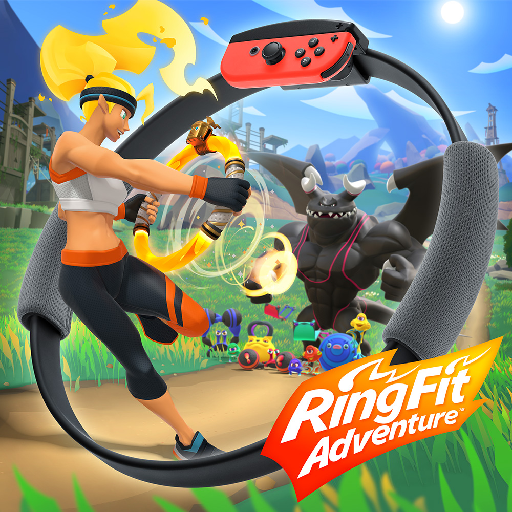 Ring Fit Adventure video game fitness turn based RPG fantasy motion control third person reviews ratings Glitchwave