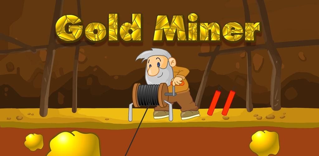 Gold Miner (video game, arcade, claw game, side view, fixed screen ...