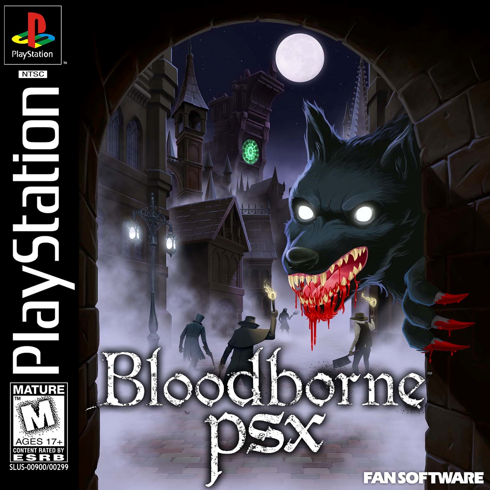 Bloodborne PSX video game soulslike gothic Lovecraftian horror dark fantasy low poly third person real time reviews ratings Glitchwave