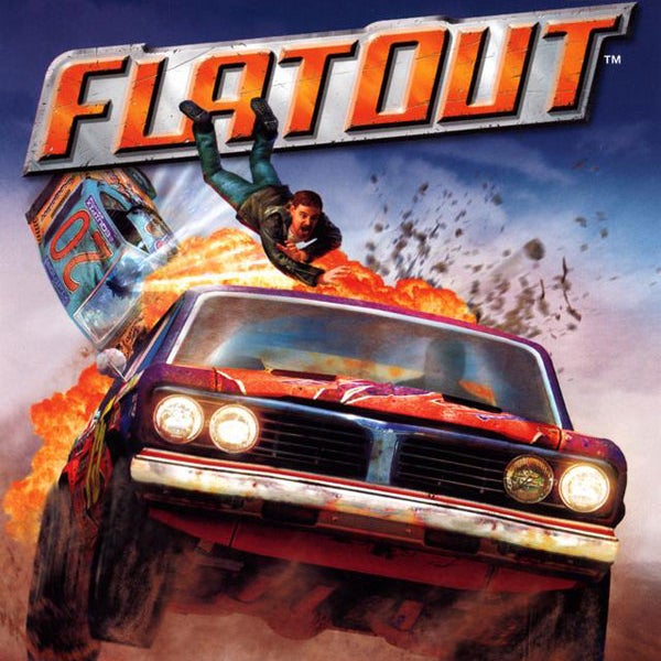 FlatOut (video game, arcade racing, car combat, off-road, third-person ...