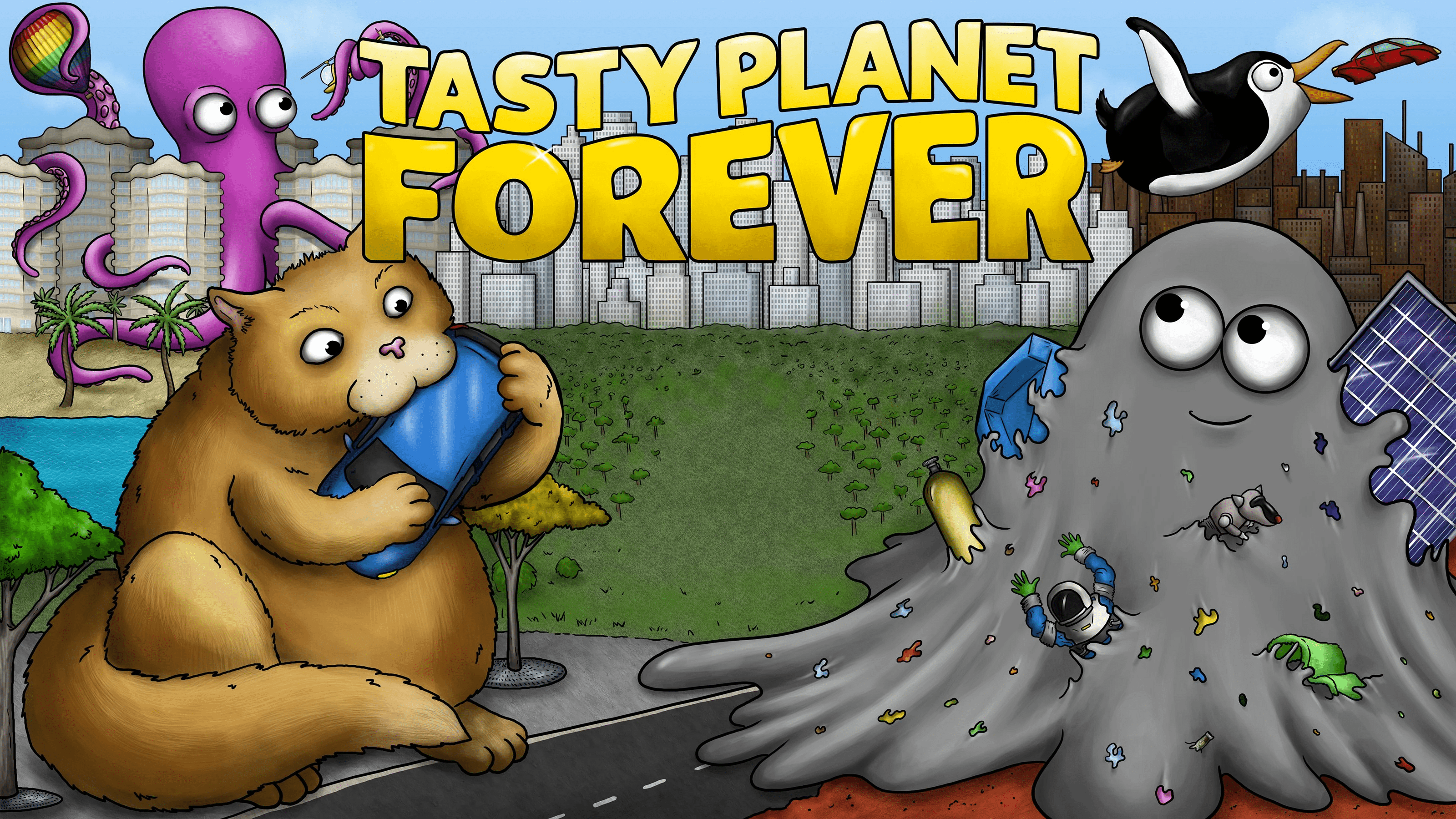 Tasty Planet Forever (video game, action, comedy, arcade, destruction ...