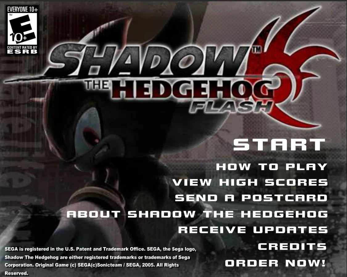 Shadow the Hedgehog Flash (video game, 2D platformer, advergame ...
