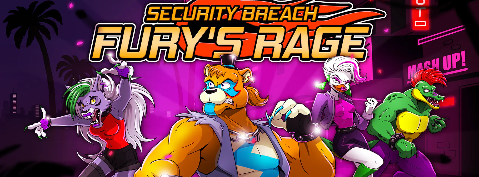 Security Breach: Fury's Rage (video game, beat 'em up, arcade, anthro ...