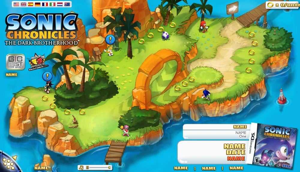 Sonic Chronicles: The Dark Brotherhood [Browser] (video game, graphic ...