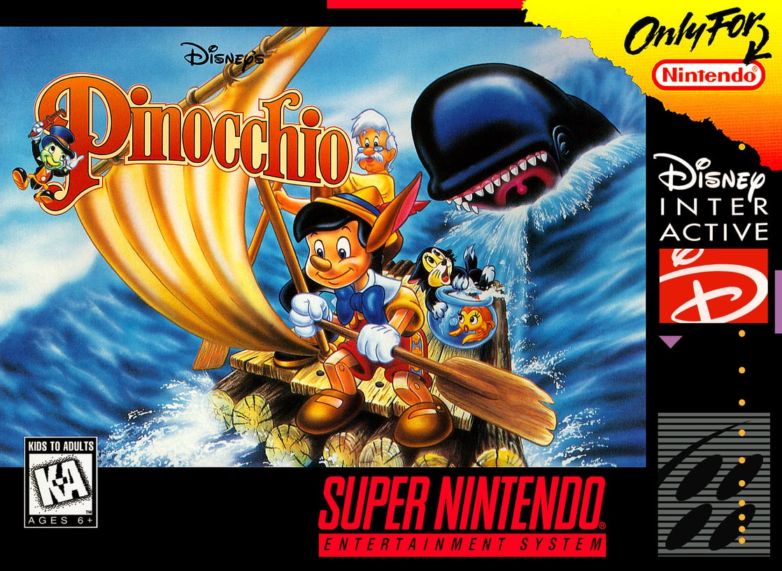 Pinocchio (video game, SNES, 1996) reviews & ratings - Glitchwave video ...