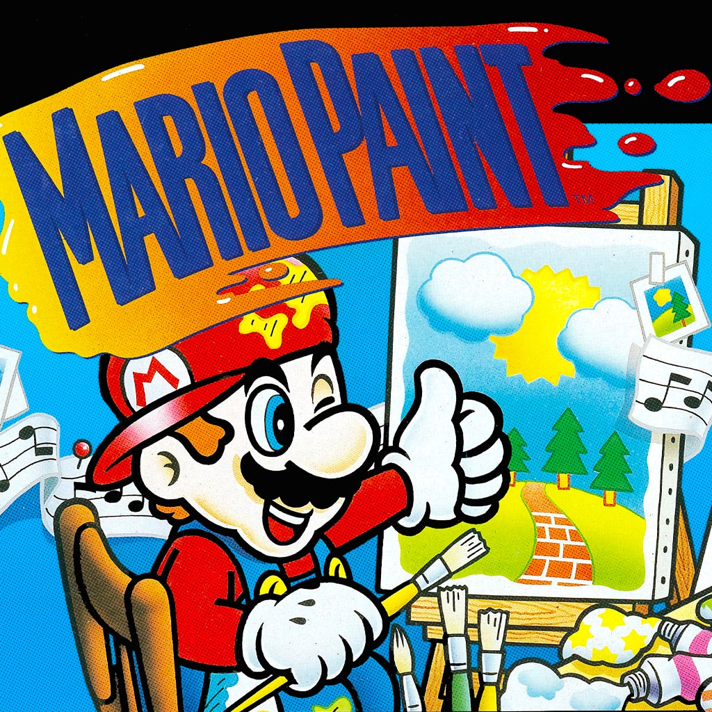 Mario Paint (video game, visual arts, edutainment, drawing, user ...