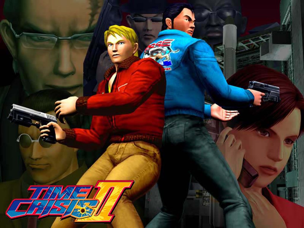 Time Crisis II (video game, light gun shooter, rail shooter, first ...