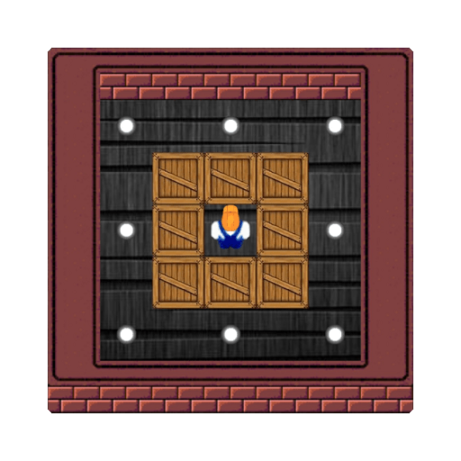 Boxman (video game, sokoban, top-down, fixed screen, turn-based ...