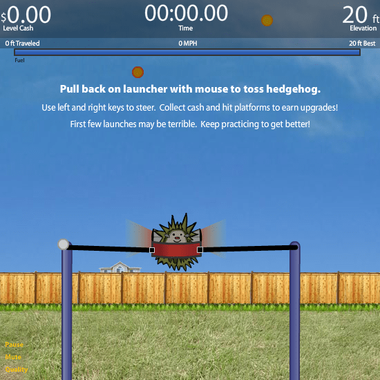 Hedgehog Launch (video game, Browser, 2008) reviews & ratings ...