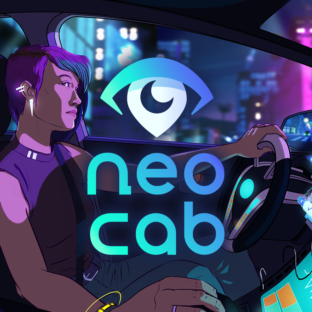 Neo Cab (video game, graphic adventure, cyberpunk, job simulation ...