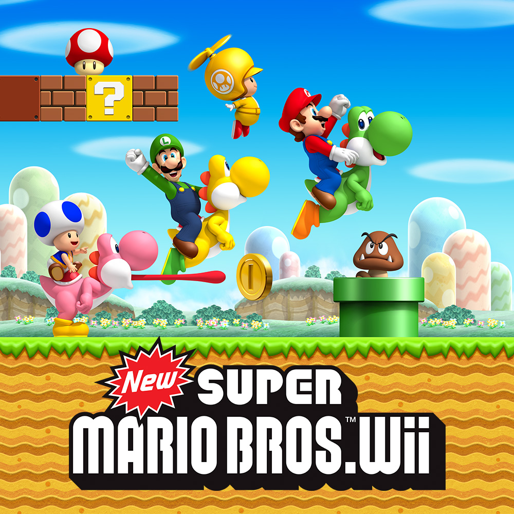 New Super Mario Bros. Wii video game 2D platformer fantasy hub world real time boss fight side scroller reviews ratings Glitchwave