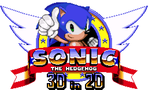 Sonic 3D in 2D (video game, fangame, real-time, boss fight, 2D platformer, side scroller ...