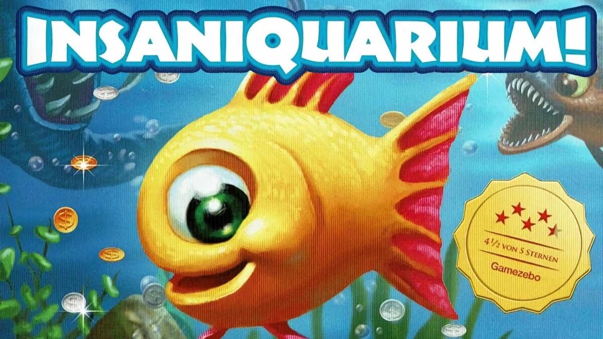 Insaniquarium (video game, virtual pet, incremental game, aquatic ...