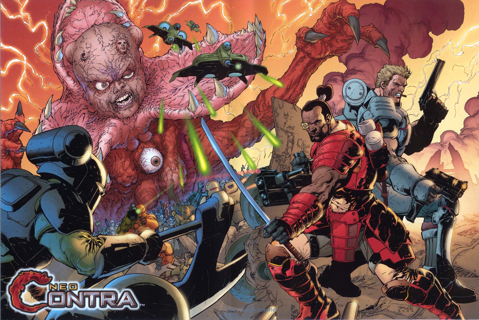 Neo Contra (video game, multidirectional shooter, alien) reviews ...