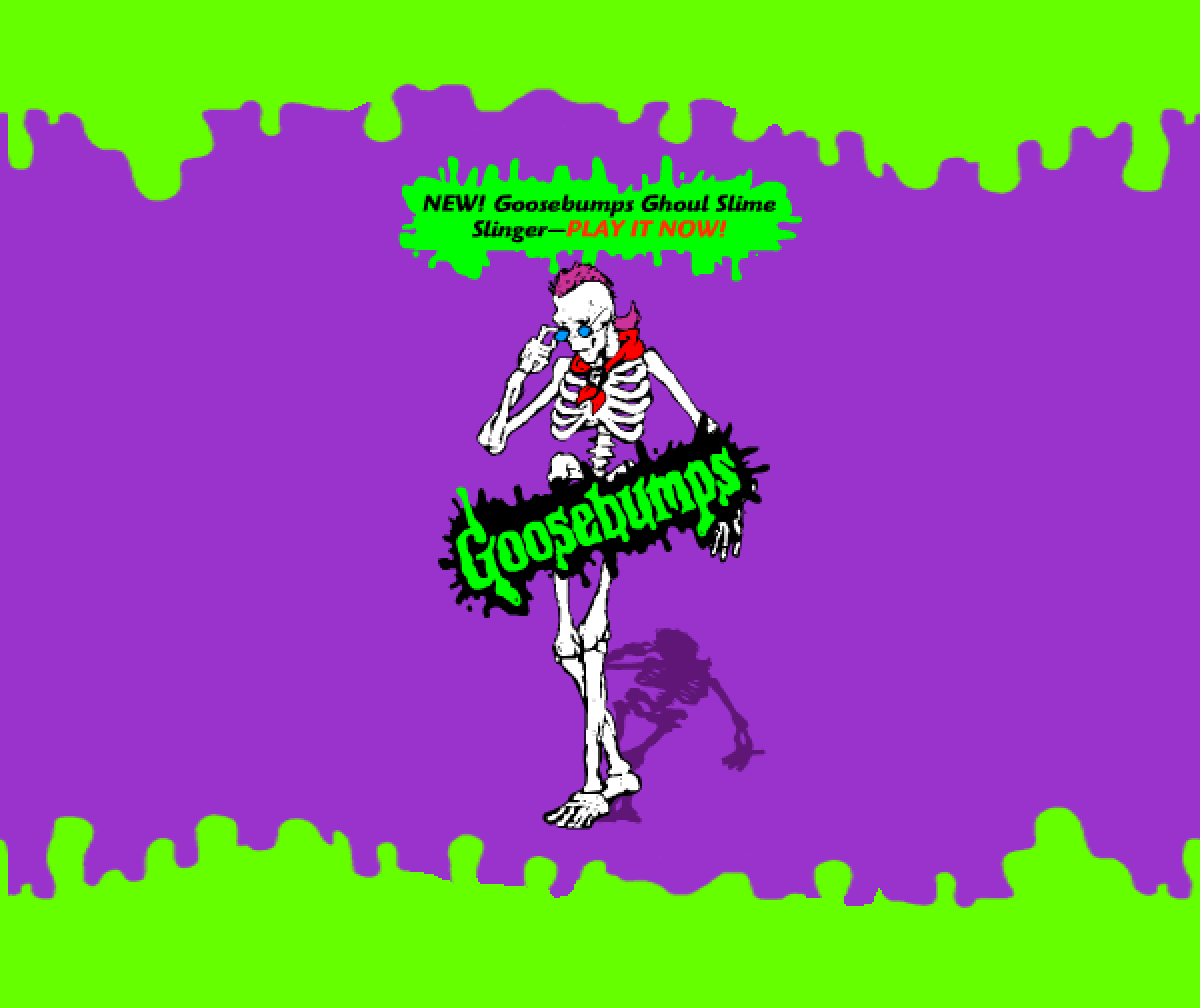 Goosebumps Ghouls Slime Slinger (video game, arcade, shooting gallery ...