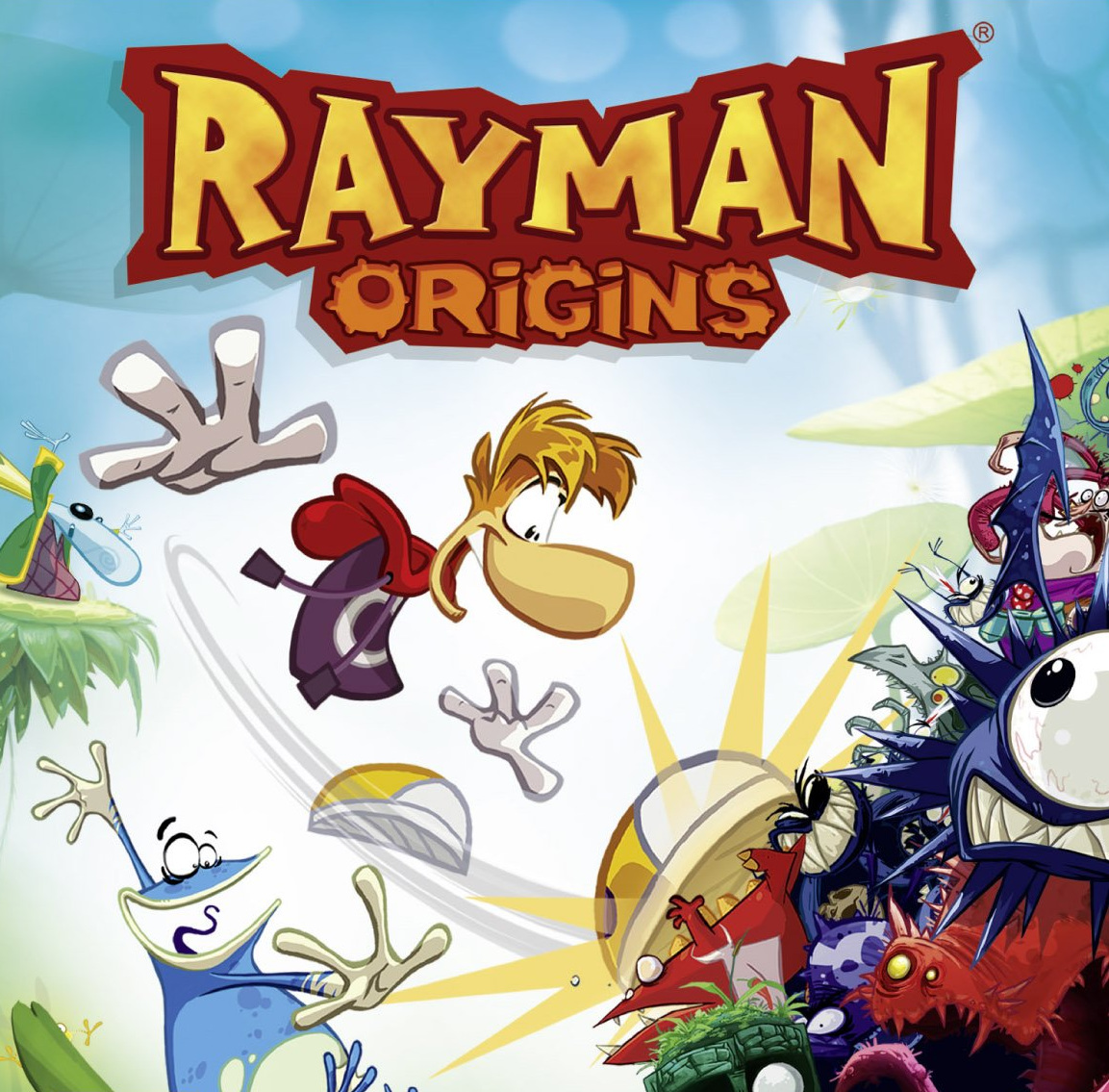 Rayman Origins (video game, 2D platformer, fantasy, side scroller, boss ...