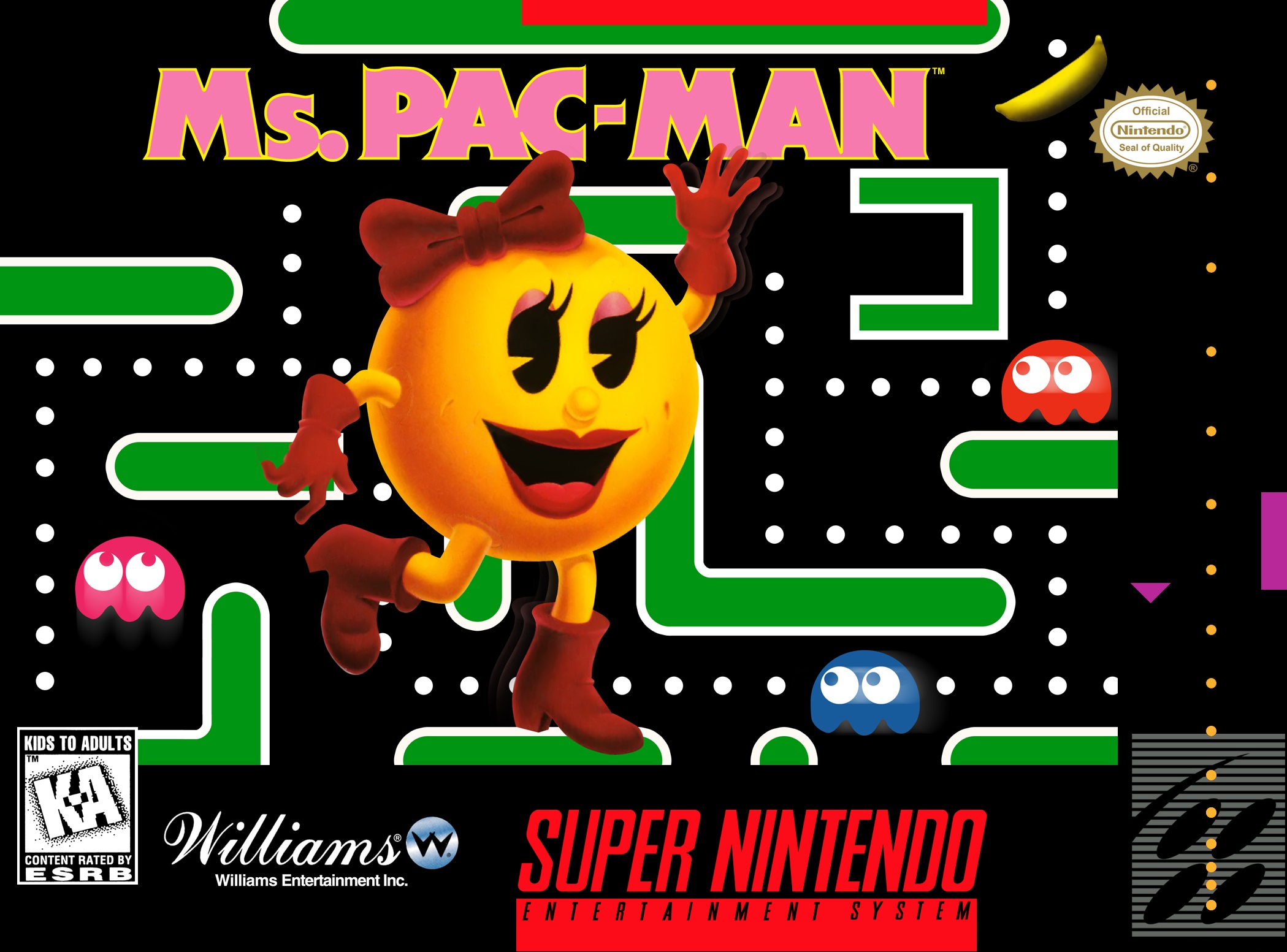 Ms. Pac-Man (video game, SNES, 1996) reviews & ratings - Glitchwave ...
