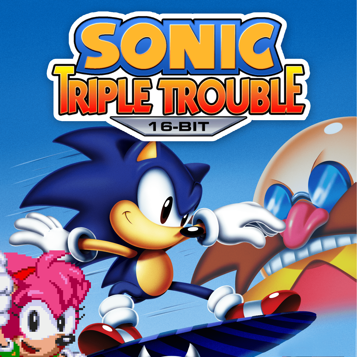 Sonic Triple Trouble 16-bit (video game, 2D platformer, science fiction ...