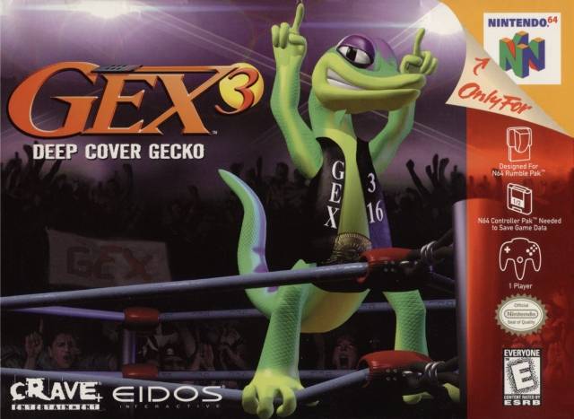 Gex 3 Deep Cover Gecko video game N64 1999 reviews ratings Glitchwave video games database