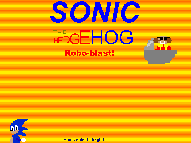 Sonic Robo Blast (video game, fangame, fantasy, single-screen ...